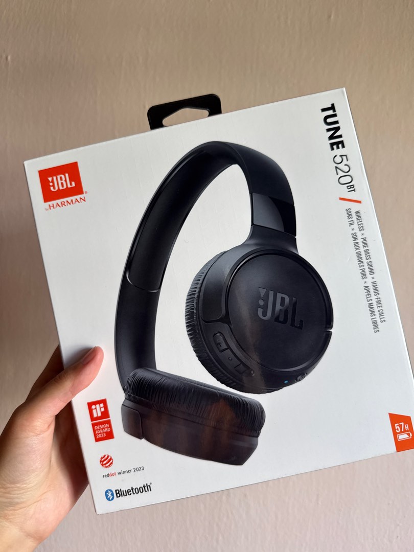 JBL 520BT Wireless Headphones - Black, Audio, Headphones & Headsets on ...