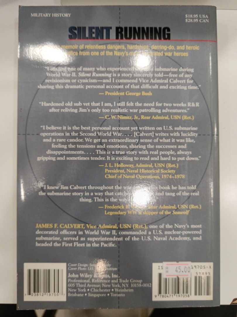 (JG) Silent Running: My Years on a World War II Attack Submarine by ...