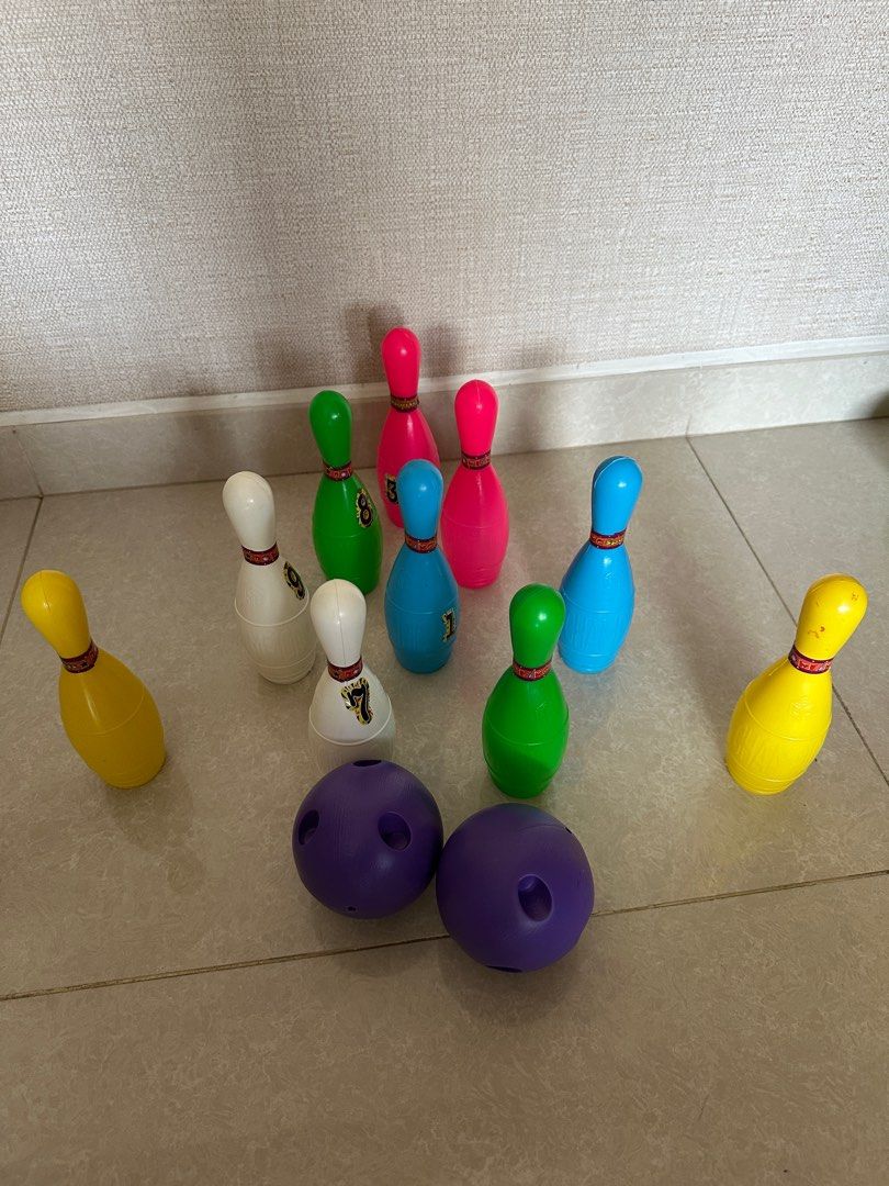 Kids' Bowling Set - Complete with Pins and Balls, Babies & Kids, Infant ...