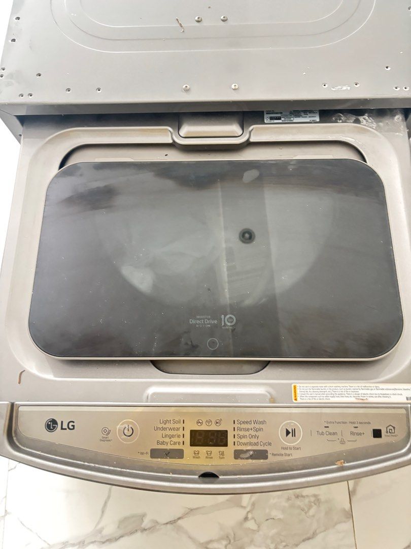 LG Direct Drive Washing Machine- underneath one, TV & Home Appliances ...