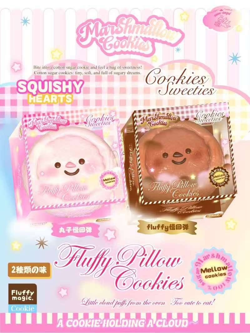 lisa chocolate pink snowman marshmallow cookie squishy, Hobbies & Toys ...