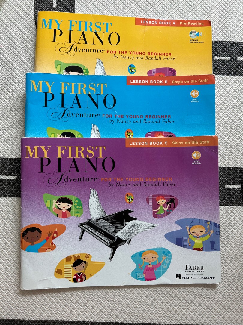 My First Piano Adventure Lesson Books A, B, C, Hobbies & Toys, Music ...