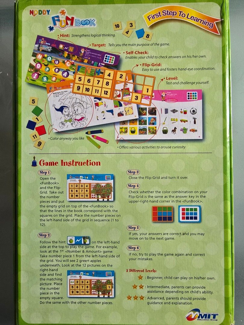 Noddy Fun Book - First Step to Learning, Hobbies & Toys, Toys & Games ...