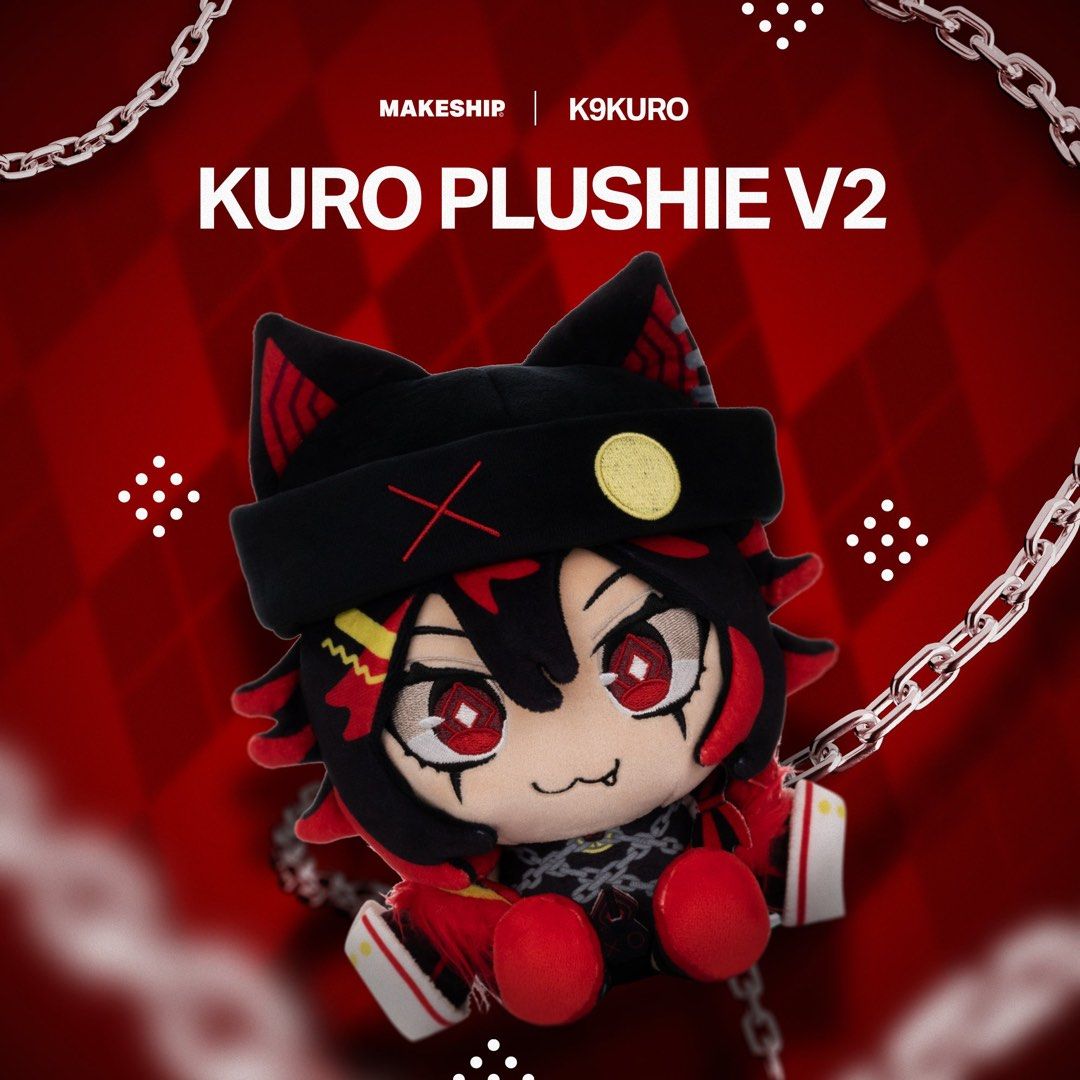 [OFFICIAL PO] K9 Kuro Plushie v2, Hobbies & Toys, Toys & Games on Carousell
