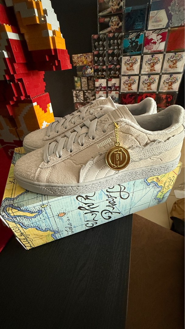 One Piece Puma Suede Luffy Gear 5, Men's Fashion, Footwear, Sneakers on ...