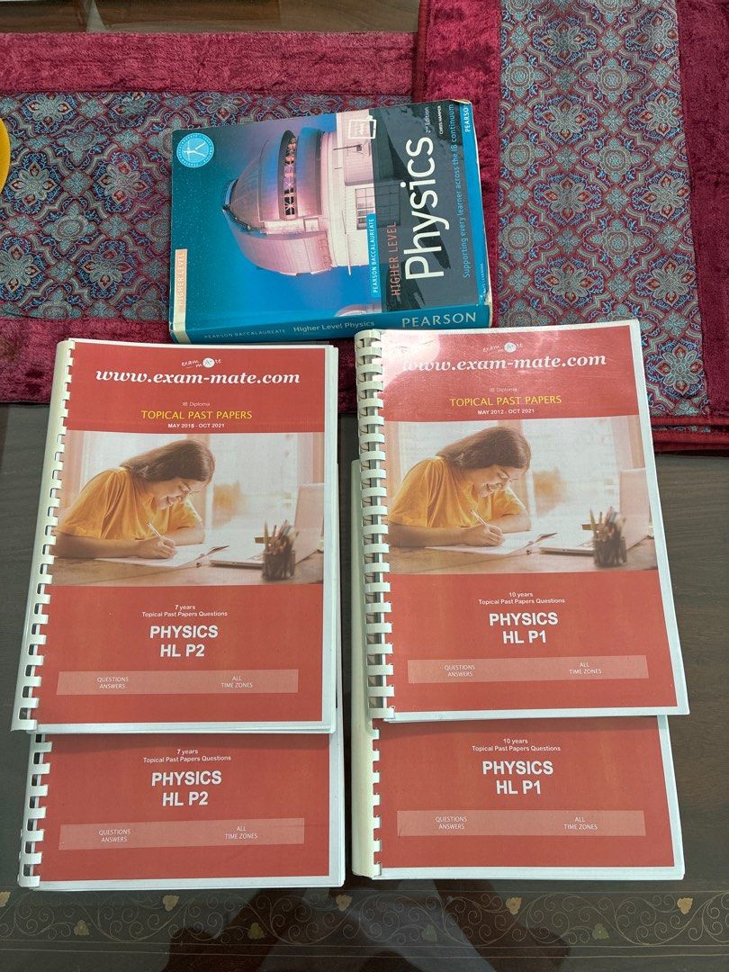 Physics HL P1 & P2 Topical Past Papers and Textbook, Hobbies & Toys ...
