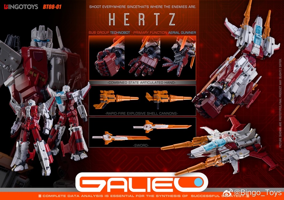 Bingo Toys, BT08-01 Hertz (G1 Strafe, Computron), Transformers MP ...