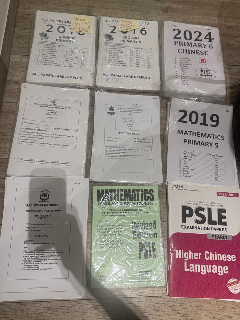 PSLE Past Year Papers, Hobbies & Toys, Books & Magazines, Assessment ...