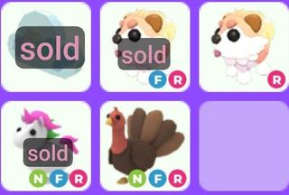 R cryptid rm25 and nfr turkey rm18 adopt me pets check description for ...