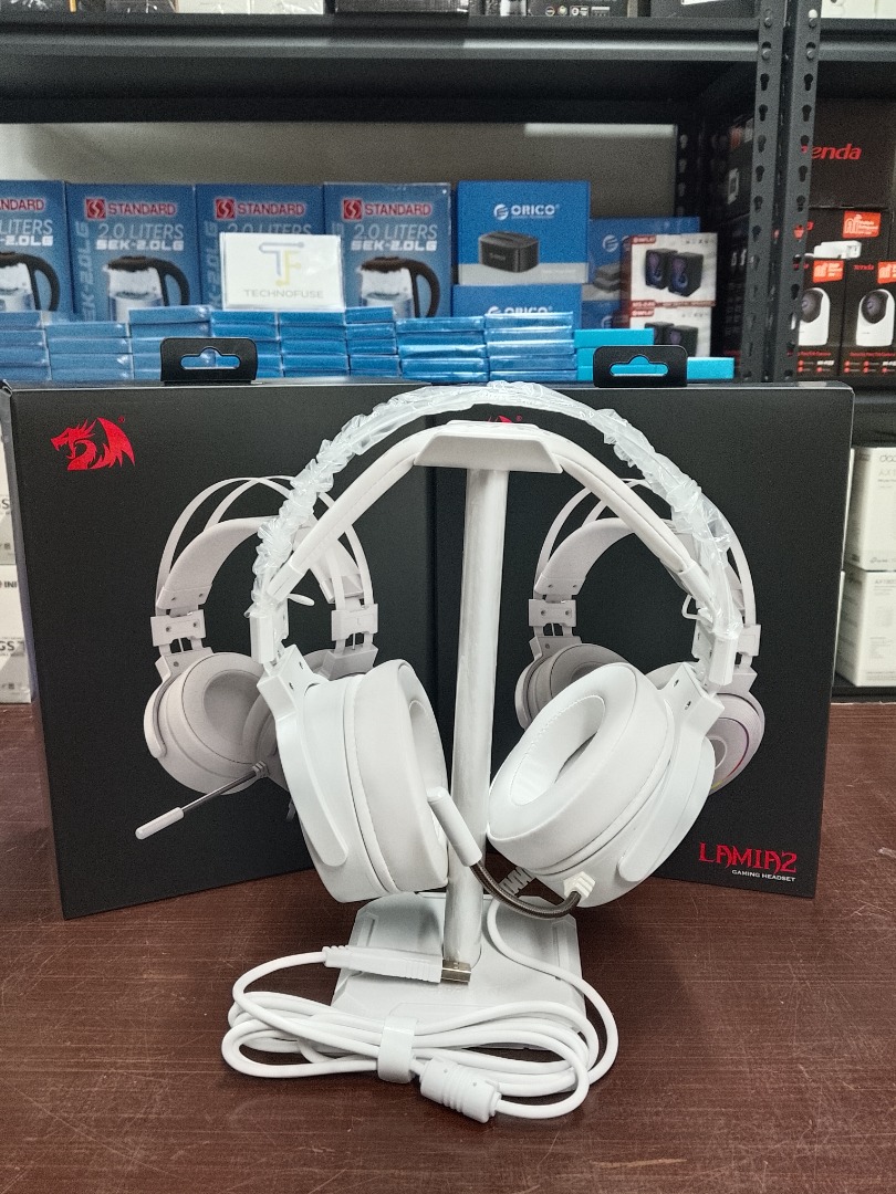 Redragon Lamia 2 RGB Wired Gaming USB Headset 7.1 Surround Sound w ...