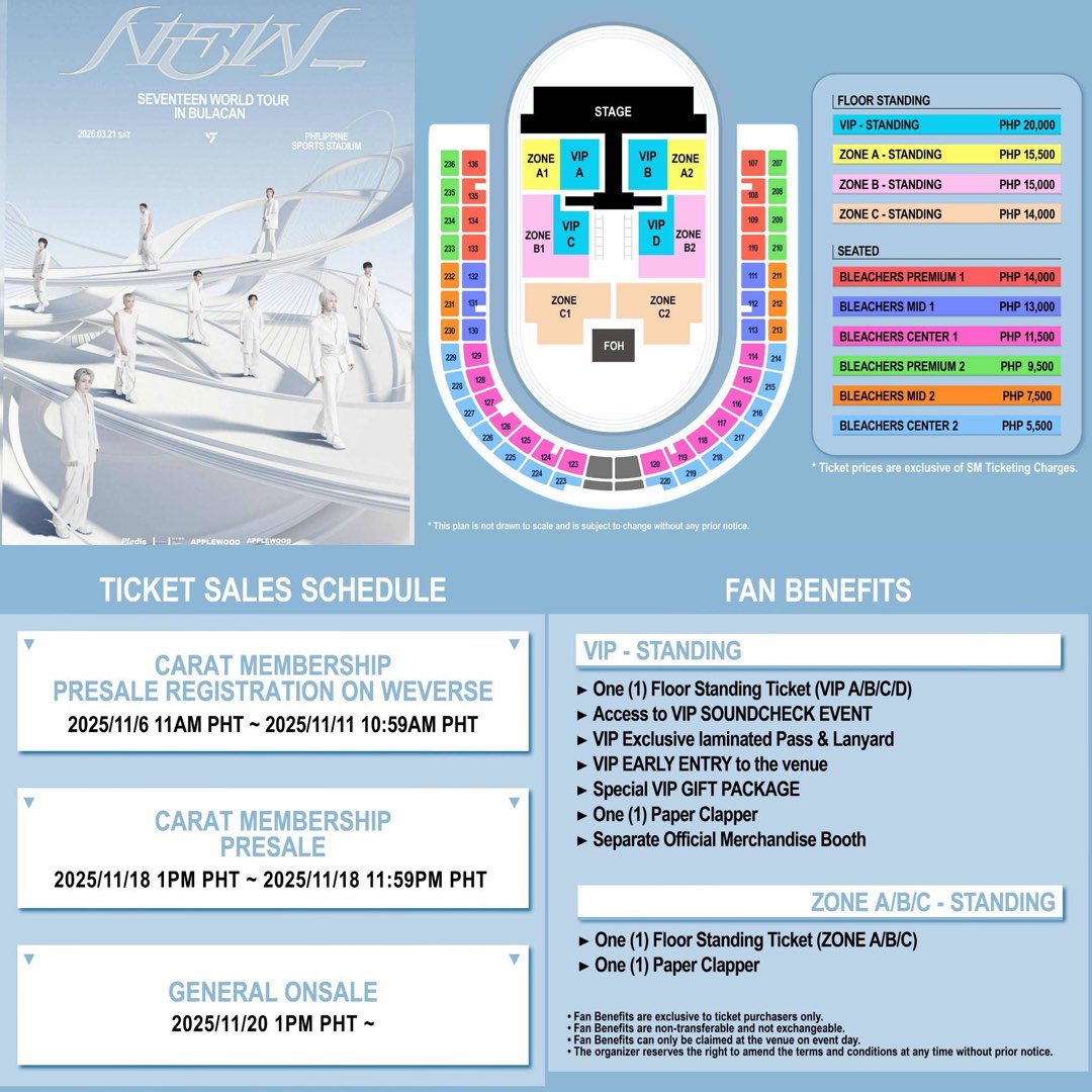 Seventeen SVT New World Tour in Bulacan, Tickets & Vouchers, Event ...