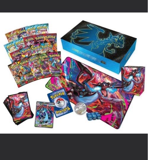 [SHRINKED UPC] Pokemon Mega Charizard X EX ULTRA PREMIUM COLLECTION UPC PHANTASMAL FLAMES ...