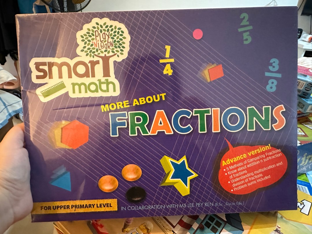 Smart math fractions for upper primary level manipulatives, Hobbies ...