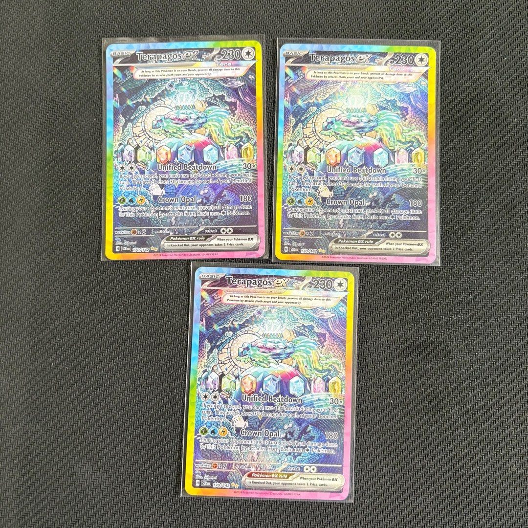 Terapagos ex - Pokemon TCG Card, Hobbies & Toys, Toys & Games on Carousell