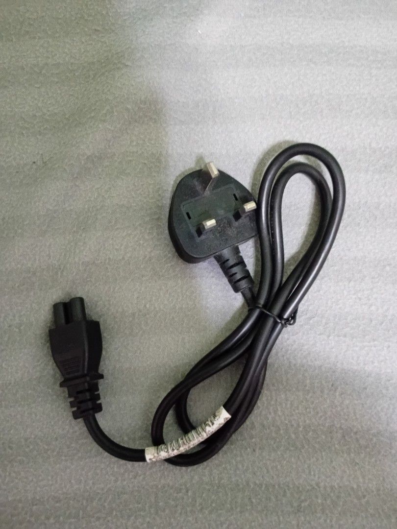 UK Plug Power Cable (EU Laptop power cord), Computers & Tech, Parts ...