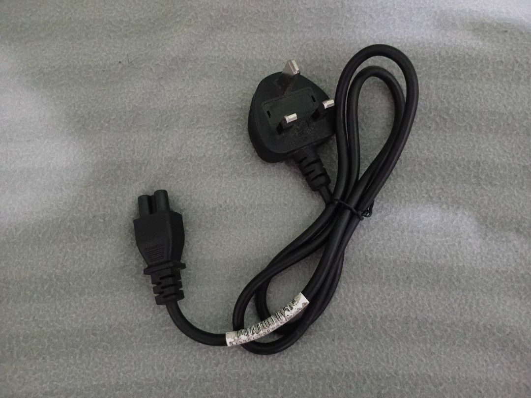 UK Plug Power Cable (EU Laptop power cord), Computers & Tech, Parts ...