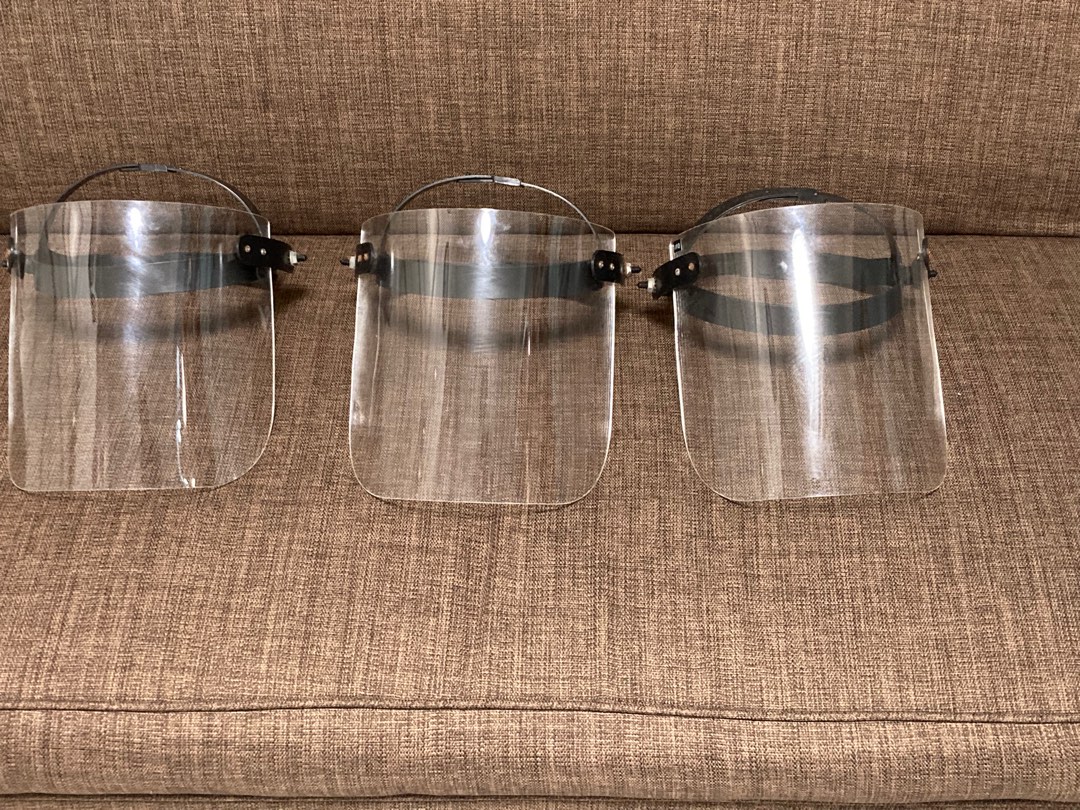 Used Acrylic Face Shields, Health & Nutrition, Face Masks & Face ...