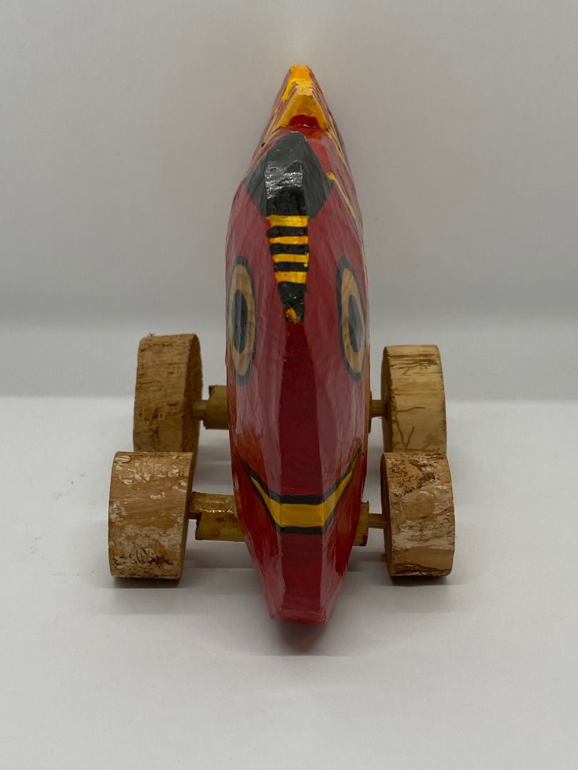 Vintage Primitive Tai Guruma Red Sea Bream Fish Toy Japanese Folk Toy ...