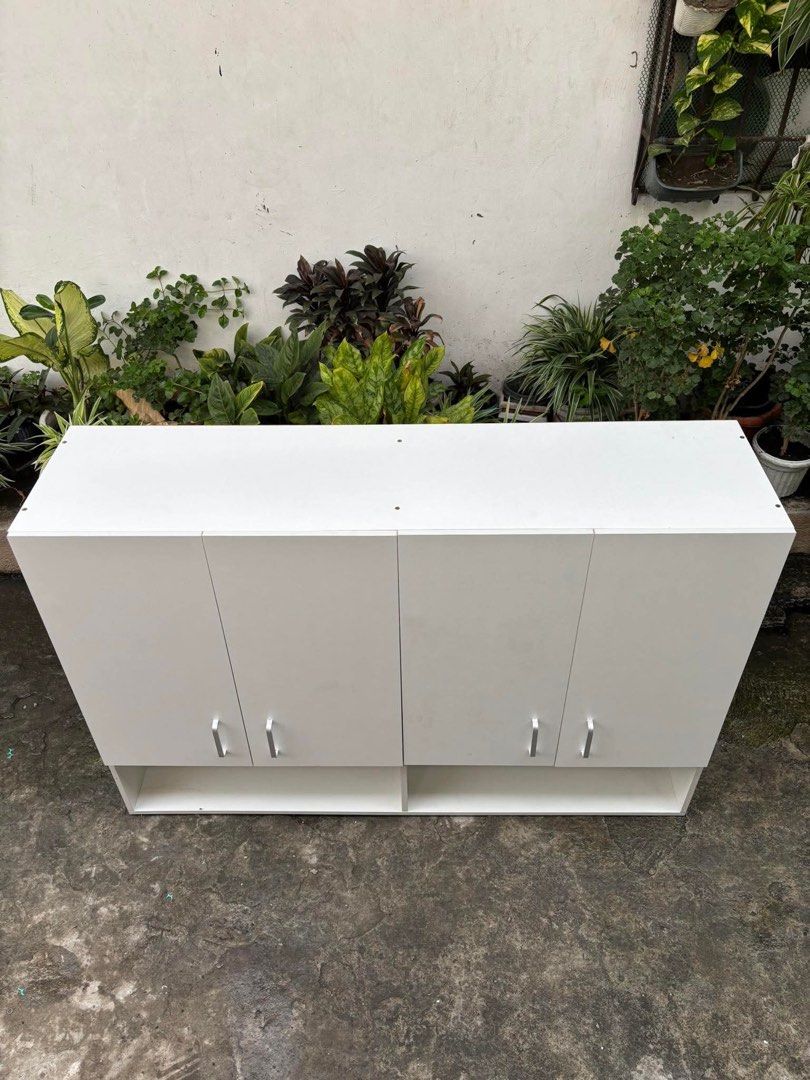 White Wall-Mounted Cabinet with Shelves, Furniture & Home Living ...