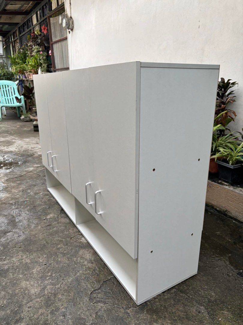 White Wall-Mounted Cabinet with Shelves, Furniture & Home Living ...