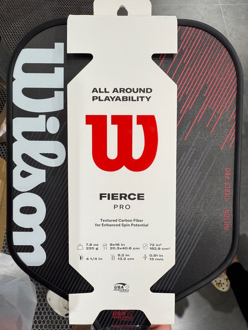 Wilson Fierce Pro Pickleball Paddle, Sports Equipment, Sports & Games ...