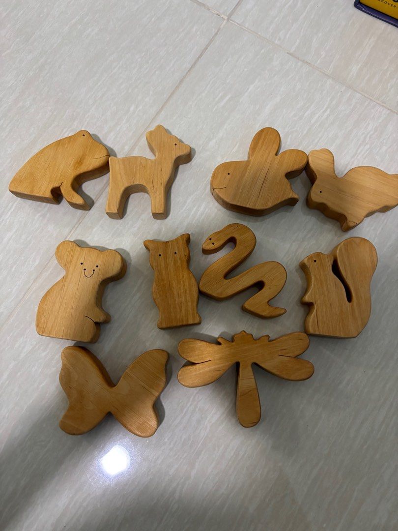 Wooden Animal & screw set, Hobbies & Toys, Toys & Games on Carousell