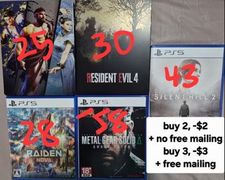 PS4 PS5 Games Tekken 8, Black Ops 6, Ghost of Tsushima, Yakuza 6, GTA 5, Grand Theft Auto, PUBG ...
