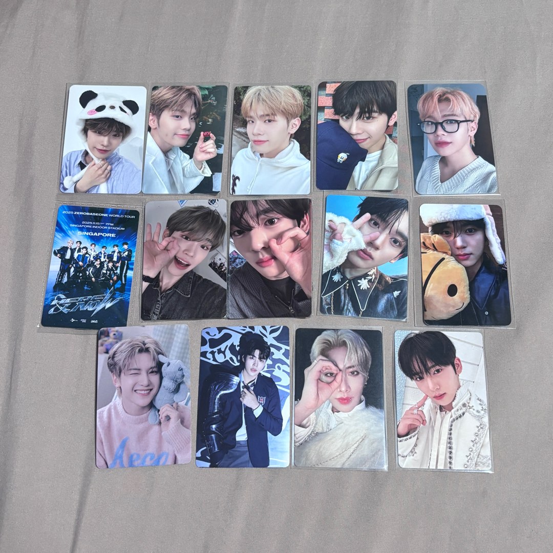 Wts zb1 zerobaseone taerae Ricky yujin pc photocards trading cards pob ...