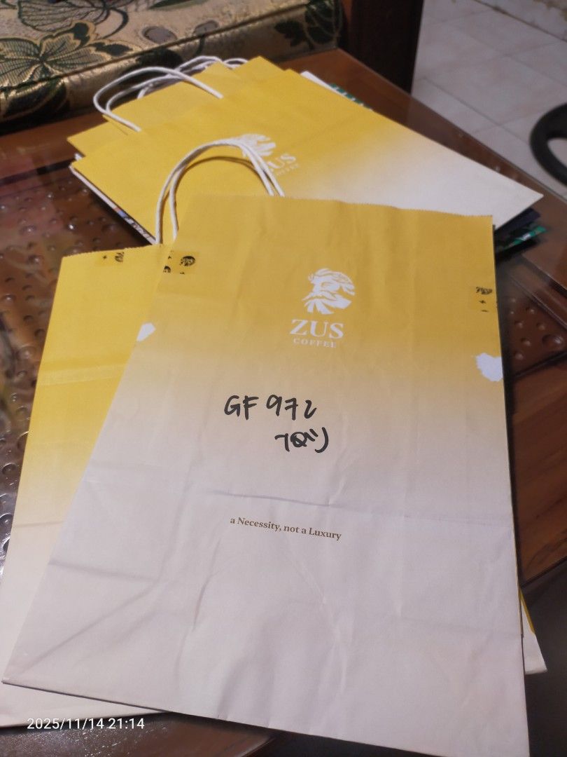 ZUS Coffee Paper Bags, Everything Else, Others on Carousell