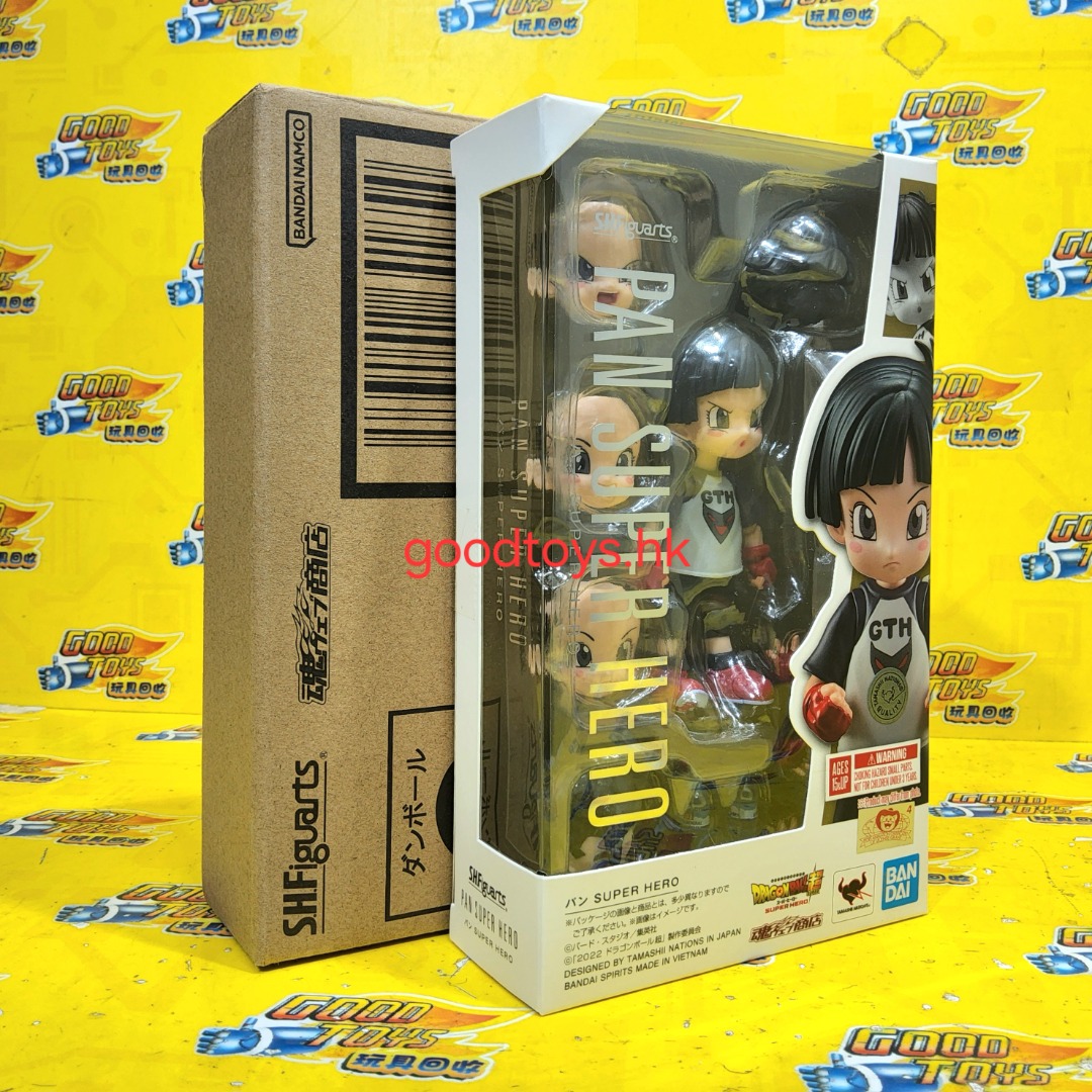 中古已開封 BANDAI 魂商店限定 SHF DRAGON BALL SUPER PAN SUPER HERO 龍珠超 超級英雄 阿包, 興趣 ...
