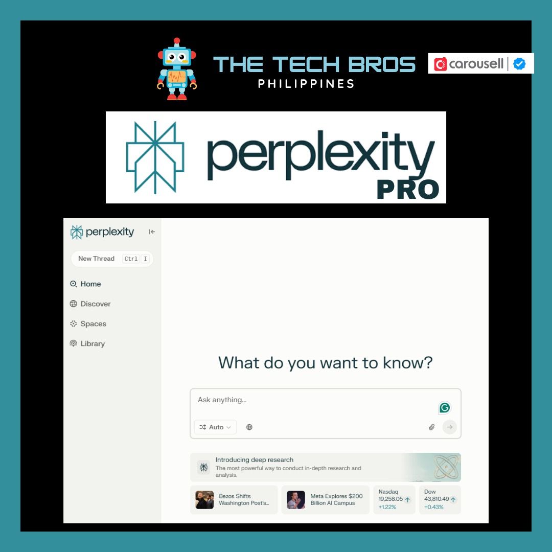 ⭐️ Perplexity Pro 1 Year (1-time payment only) Coupon Code license Key ...