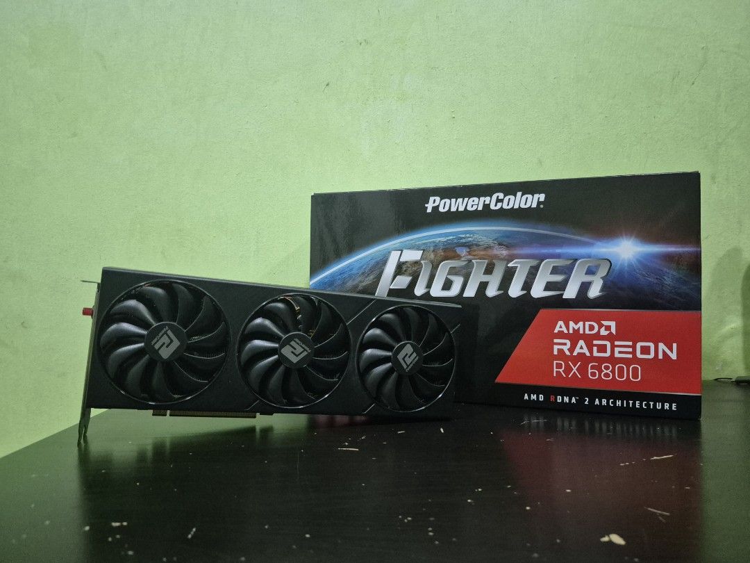 AMD Radeon RX 6800 16GB Powercolor Fighter Graphics Card GPU [Better ...