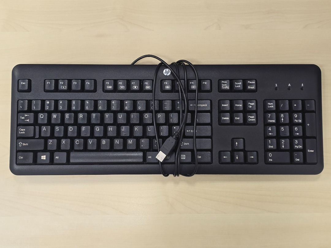 Basic HP USB Keyboard, Computers & Tech, Parts & Accessories, Computer ...