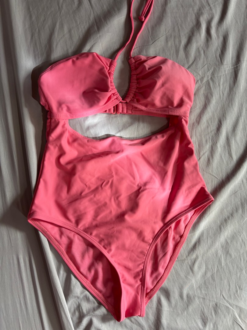 Bench Body Pink Cutout Swimsuit, Women's Fashion, Swimwear, Bikinis ...