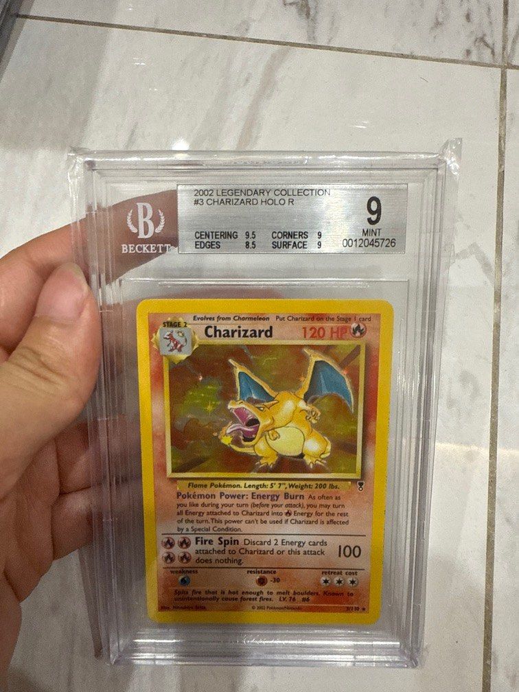 BGS 9 Charizard #3 Legendary Collection 2002, Hobbies & Toys, Toys ...