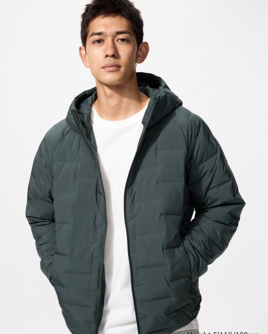 BNWT Uniqlo Pufftech Parka - Dark Green, Men's Fashion, Coats, Jackets ...