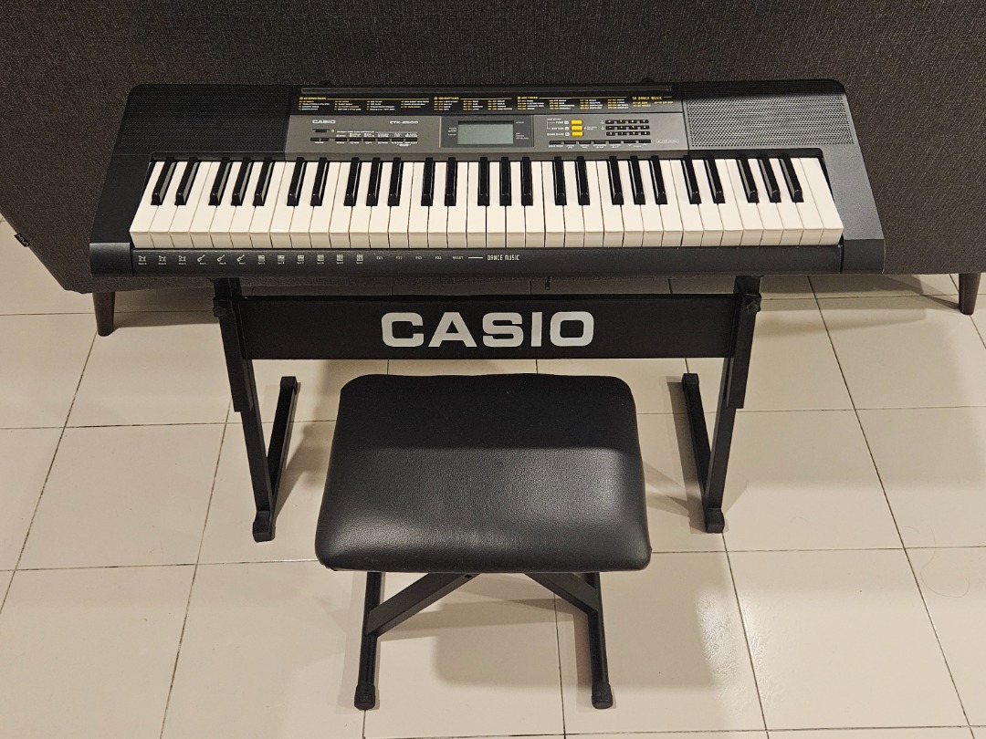 Casio CTK-2500 Keyboard Set with Stand, Hobbies & Toys, Music & Media ...