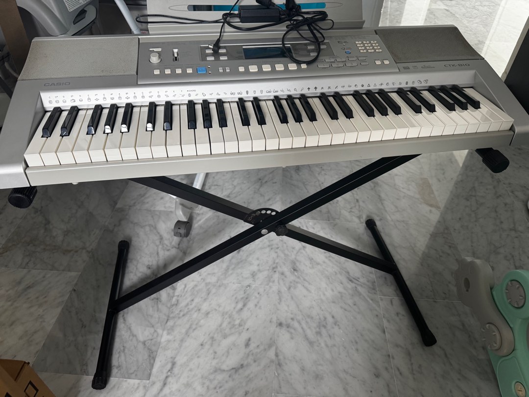 Casio CTK-810 Keyboard with Stand, Hobbies & Toys, Musical Instruments ...