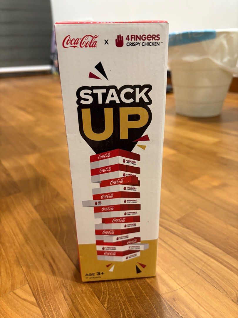 Coca-Cola x 4 Fingers JENGA Stack Up Game, Hobbies & Toys, Toys & Games ...