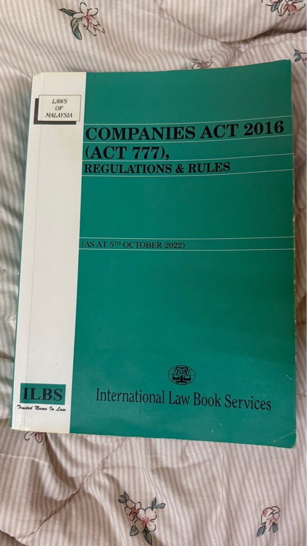 Companies Act 2016 (Act 777), Hobbies & Toys, Books & Magazines ...