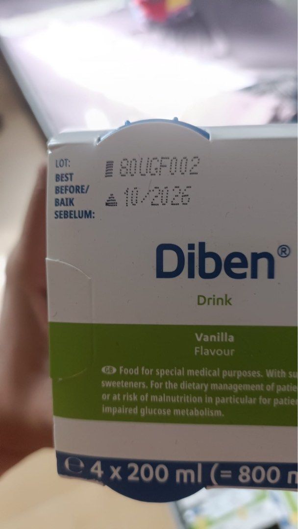 Diben Drink Vanilla Flavour - 200ml, Health & Nutrition, Health ...