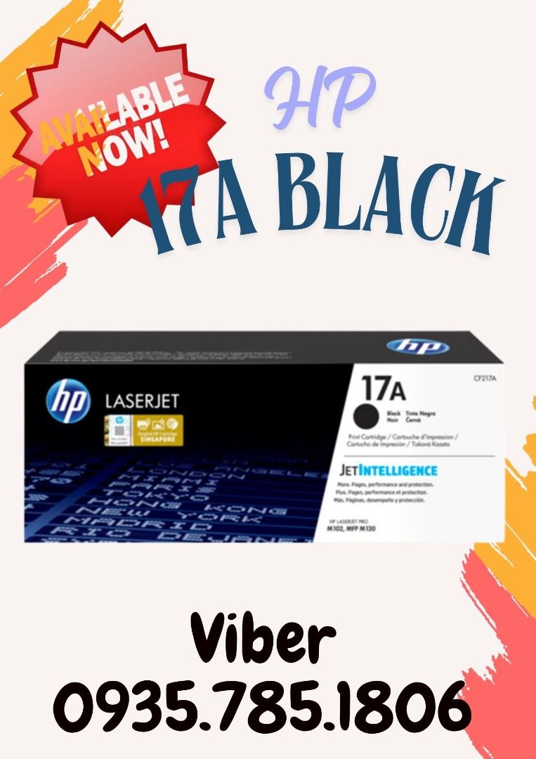 FOR SALE ONHAND! HP 17A Black Original LaserJet Toner Cartridge, CF217A ...