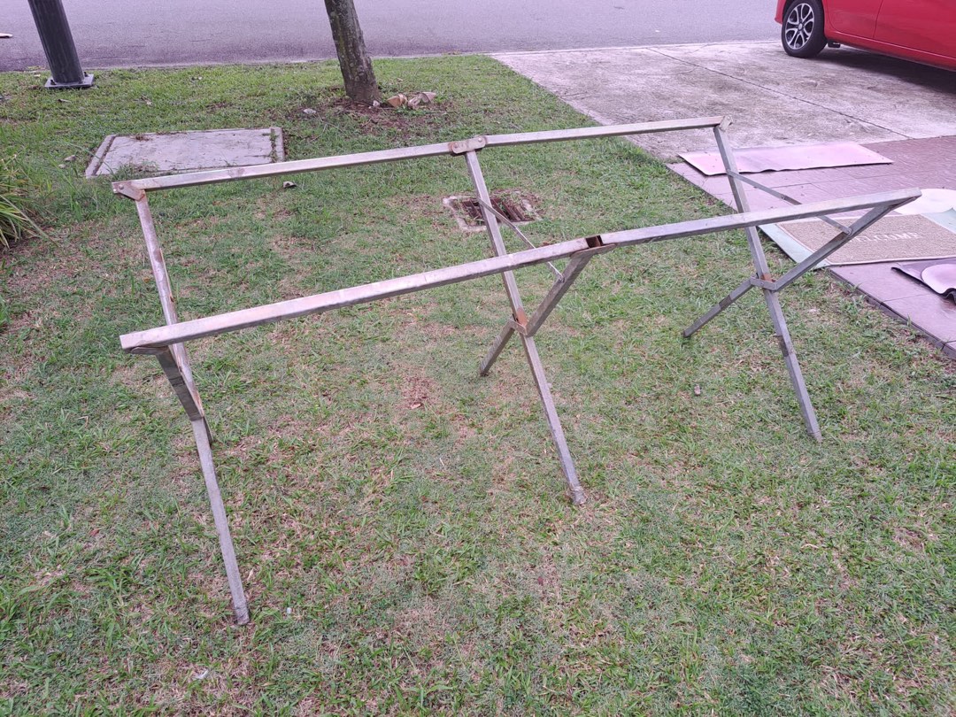Frame kaki meja niaga pasar, Furniture & Home Living, Outdoor Furniture ...