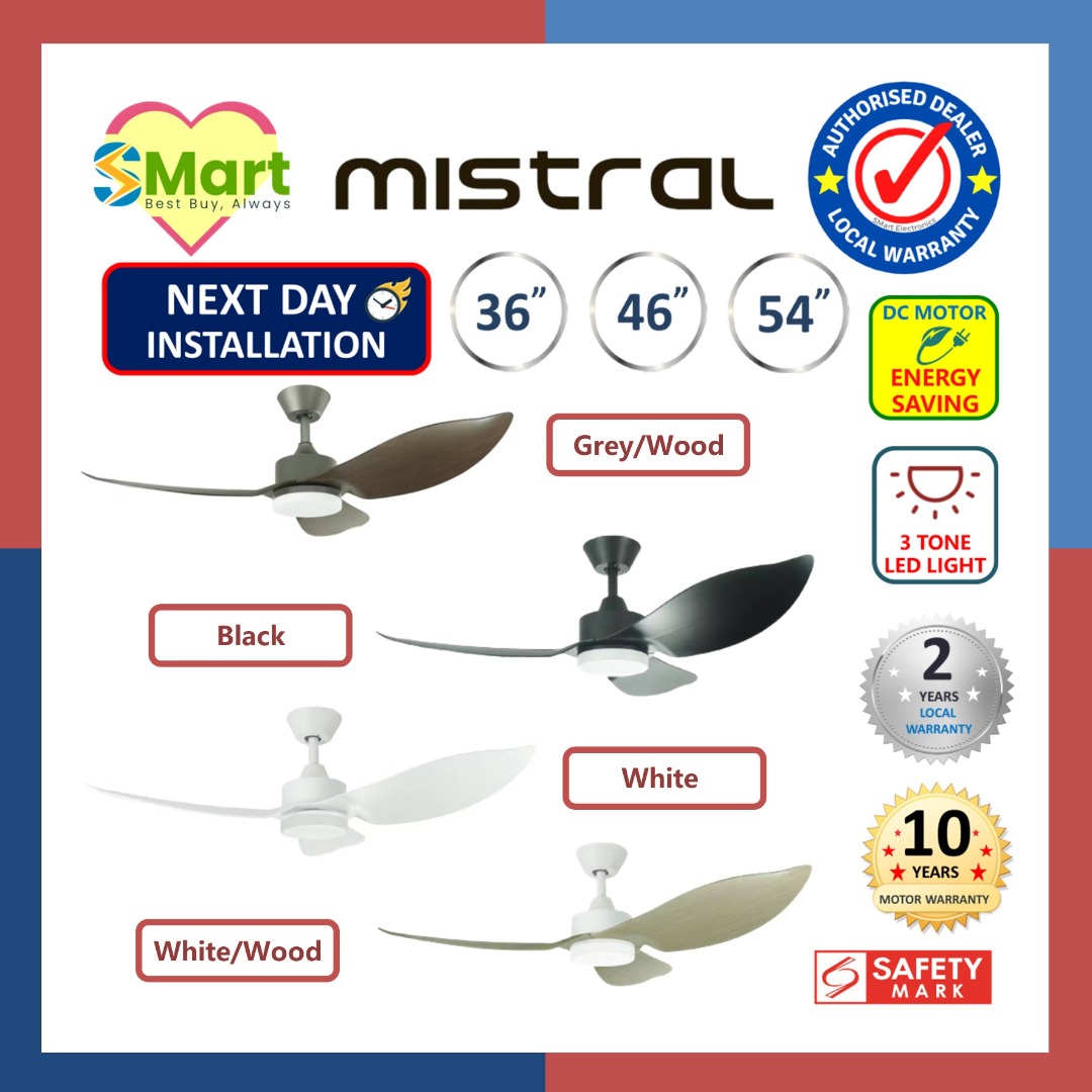 *FREE NEXT DAY BASIC INSTALLATION* Mistral D'Fan Space 36" / 46" / 54 ...