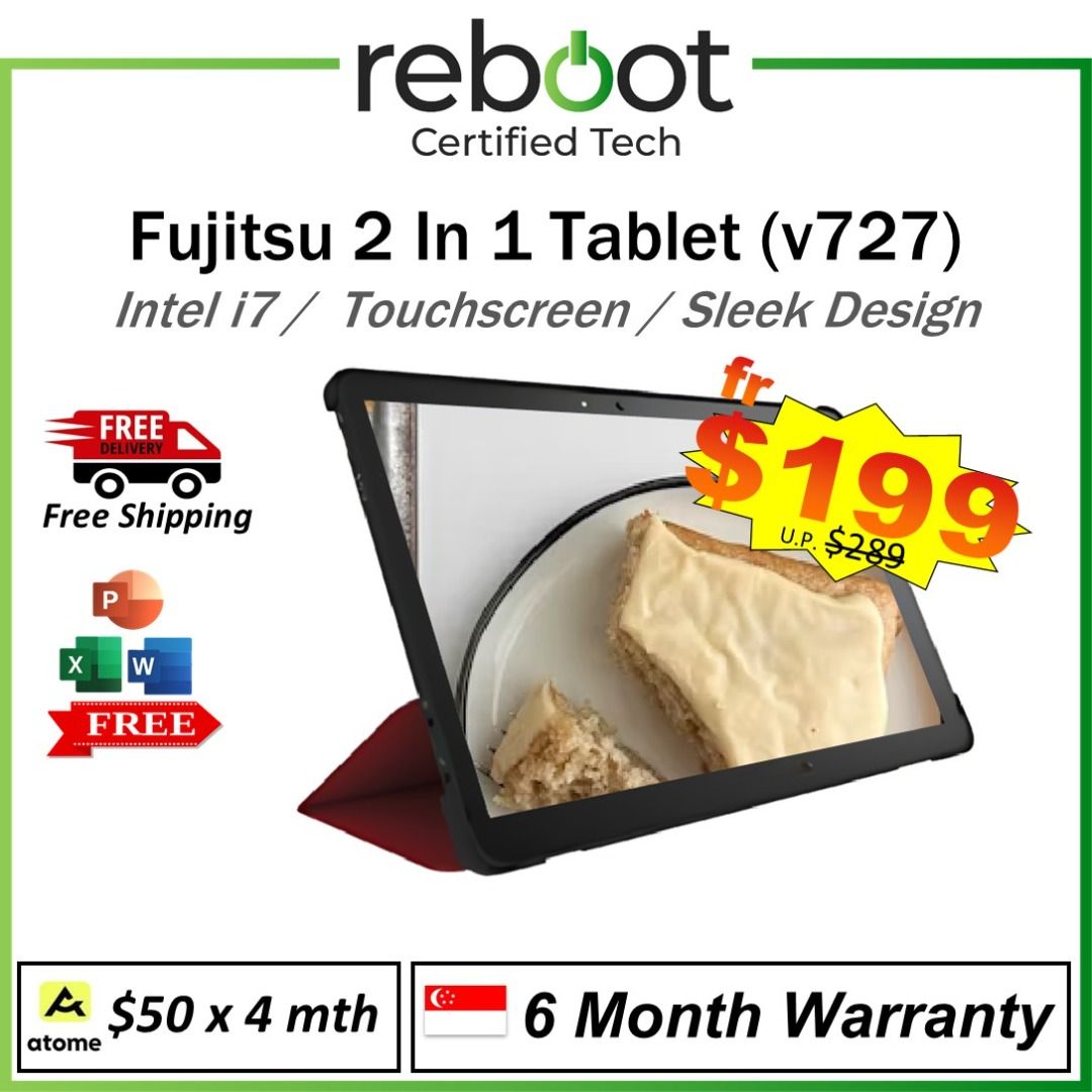 Fujitsu 2 in 1 Tablet + Laptop - V727 Model - With Original Stylus ...