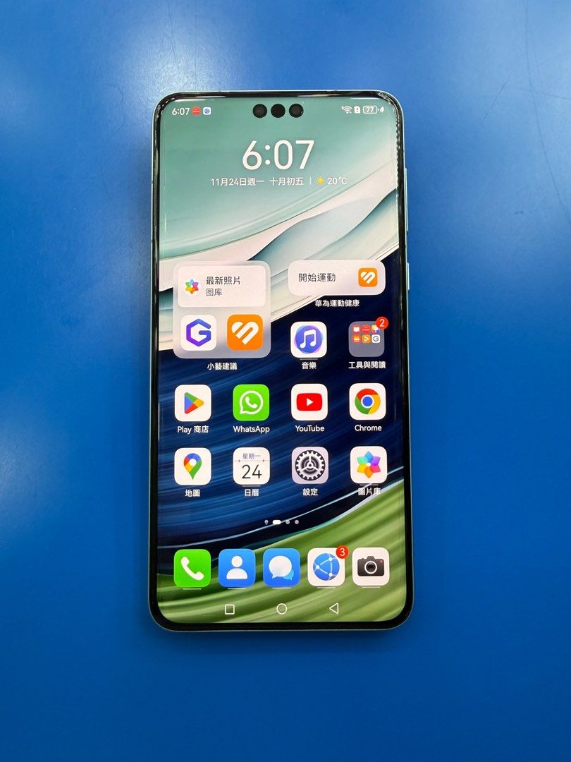 Huawei Mate 60 pro 12+256gb 9成新 功能全正常 任驗 已安裝Google 淨機 有盒 second hand like new good condition, 手提 ...