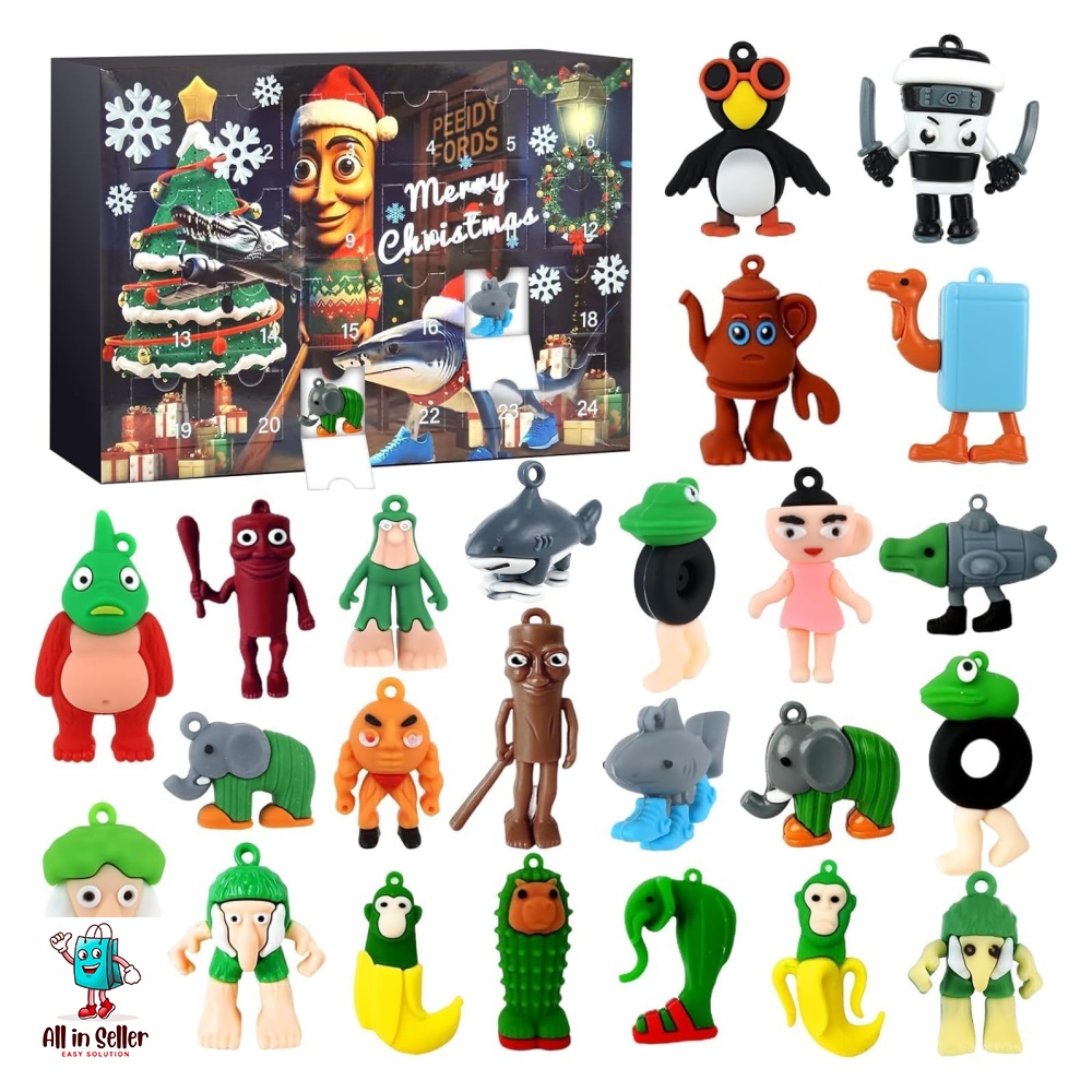 Italian Brainrot Advent Calendar 2025 24pcs Set Tung Tung Tung Sahur ...