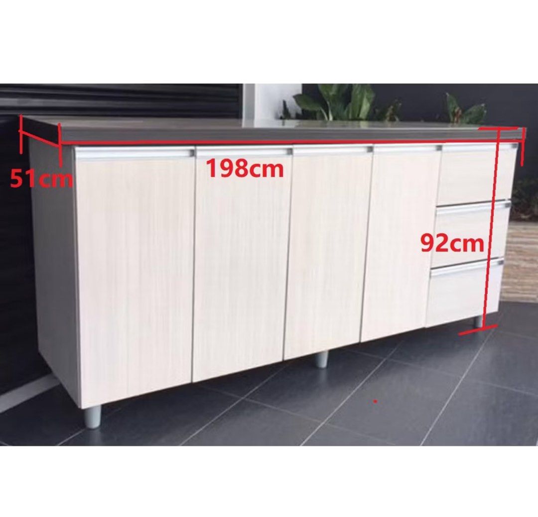 Kitchen Cabinet with Drawers, Furniture & Home Living, Furniture ...