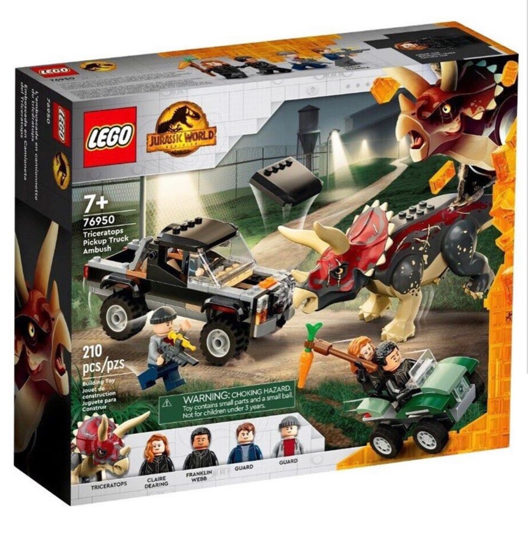 ⭐️正版Lego⭐️LEGO 76950 - Jurassic World Triceratops Pickup Truck Ambush ...