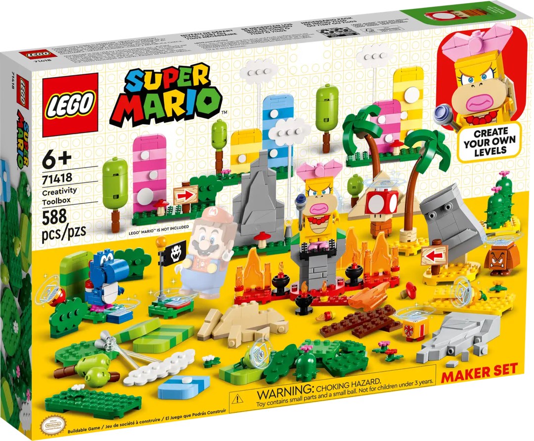 LEGO Super Mario Creativity Toolbox Maker Set 71418, Hobbies & Toys ...